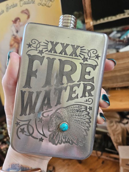 Fire Water Chief Flask – Backwoods Barbie Couture